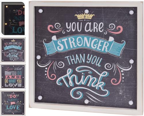 Tavla med LED-belysning "LOVE" - Köp billigt online hos Varuhus1