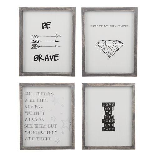 Tavla i trä med text - Köp billigt online hos Varuhus1