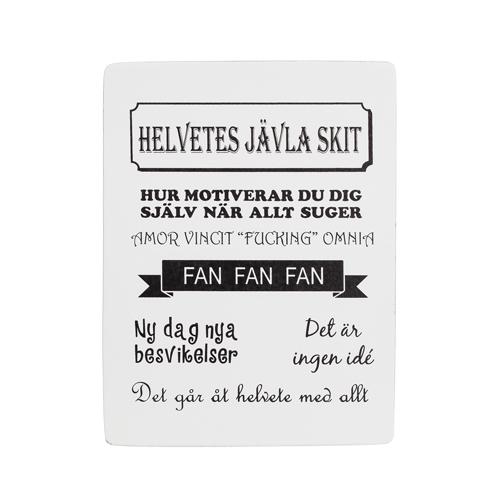 Tavla -Negativ text - Köp billigt online hos Varuhus1