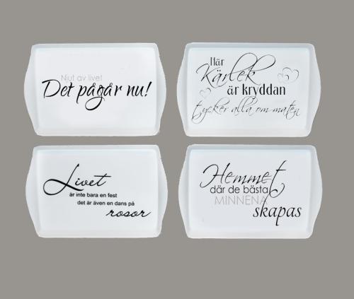 Bricka med text 22x15cm - Köp billigt online hos Varuhus1