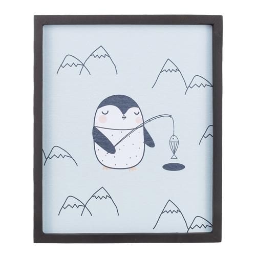 Tavla -Pingvin som fiskar - Köp billigt online hos Varuhus1