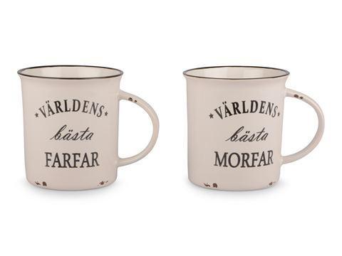 Mugg "Världens bästa Farfar/morfar" - Köp billigt online hos Varuhus1