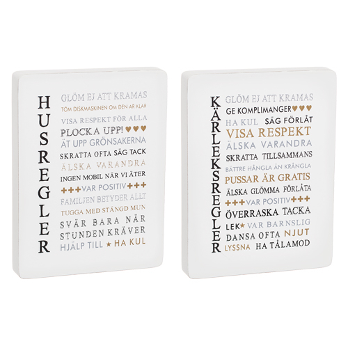 Stående tavla med text - Köp billigt online hos Varuhus1