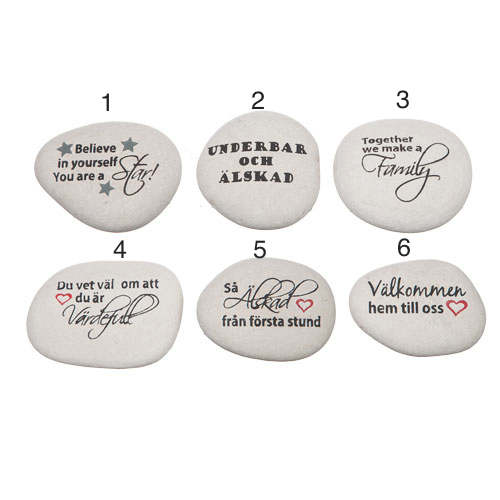 Sten med graverad text - Köp billigt online hos Varuhus1